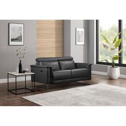 OTTO home 2-Sitzer &raquo;LUND,Naturleder, 160 cm, mit Relaxfunktion und Kopfteilverstellung&laquo; manuell od. elektrisch (m.USB-A), Federkern und 