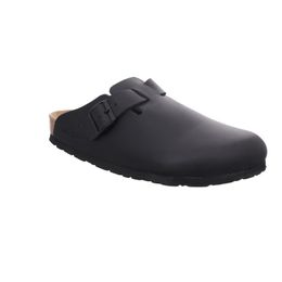 Rohde Herren Clog &raquo;Grado&laquo; Pantoffel, Hausschuh, Wohlf&uuml;hlschuh mit Schnalle schwarz 48