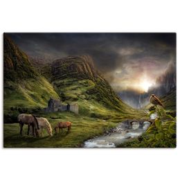 Artland Wandbild &raquo;Am Ende des Sommers&laquo; 1 Stk. tlg. als Alubild, Leinwandbild, Poster, Wandaufkleber in verschied. Gr&ouml;&szlig;en B/H/T: 90cm x 60cm, Leinwandbilder 