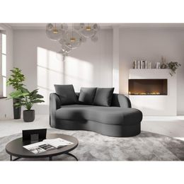 Sit & More sit&more Recamiere &raquo;Samba&laquo; moderne organische Form, inkl. 3 loser R&uuml;ckenkissen grau 95% Polyester, 5% Polyamid B/H/T: 208cm x 76cm x 120cm, 