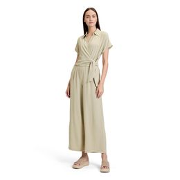 Cartoon Damen Overall "Damen mit Bindeg&uuml;rtel", beige, Gr. 42, Obermaterial: 100% Polyester, Overalls, Design