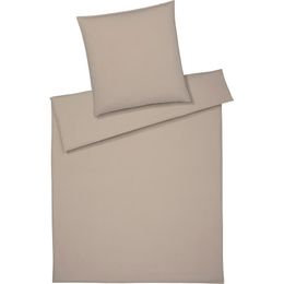 Elegante Bettw&auml;sche &raquo;Crisp&laquo; 2 Stk. angenehmes Hautgef&uuml;hl braun Washed Cotton, Obermaterial: 100% Baumwolle B/L: 135cm x 200cm, 1 Stk., 1 Stk., Washed Cotton, B