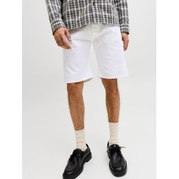 Jack & Jones JACK & JONES Herren Shorts "JJIRICK JJORIGINAL SHORTS AT 999", wei&szlig;, Gr. XL, unifarben, Web, Obermaterial: 64% Baumwolle, 34% Polyester, 2% Elasthan,