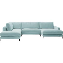 Home Affaire Wohnlandschaft &raquo;Downtown XXL B/T/H: 341/223/84 cm Loungem&ouml;bel zum Relaxen&laquo; weicher Sitzkomfort, Cord-Bezug, weicher Sitzkomfort U-Form 