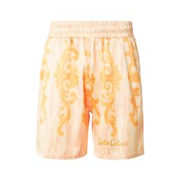 Carlo Colucci Shorts Herren Gr&ouml;&szlig;e 33 gelb / orange / rosa / wei&szlig;