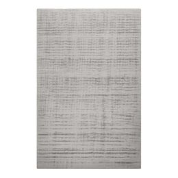 Wecon home Basics Teppich &raquo;Emma&laquo; rechteckig 8 mm H&ouml;he Kurzflorteppich, handgewebt, einfarbig, modern, Wohnzimmer grau Polyester B : 80cm 1 Stk., 8mm, 