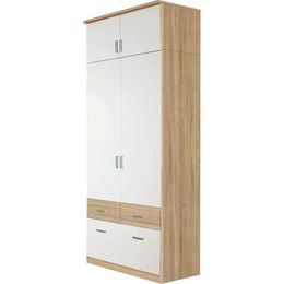Rauch Kleiderschrank &raquo;Kleiderschrank Schrank Garderobe deckenhoher Schrank BREMEN&laquo; optional mit Spiegel, Breiten: 91/136/181 cm, H&ouml;he: 199 cm, in 