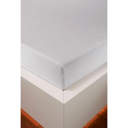 Spannbettlaken &raquo;Hefel Spannleintuch&laquo; passend zur Hefel Bettw&auml;sche-Kollektion wei&szlig; Jersey, Obermaterial: 48% Baumwolle, 48% Lyocell, 4% Elasthan 1 Stk.