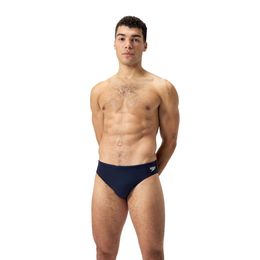 Speedo Herren Badehose "Badehose Brick", blau, Gr. 4, unifarben, Microfaser, Polyester, Badehosen, mit Tunnelzugbund, schnelltrocknend, aus Polyester