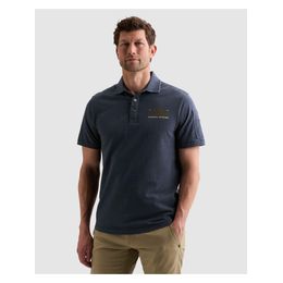 PME-Legend PME LEGEND Herren Poloshirt, blau, Gr. XXL, meliert, Piqu&eacute;, Obermaterial: 100% Baumwolle, Shirts, Aufgesetzte &Auml;rmeltasche mit Marken- Label