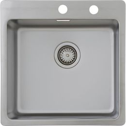 respekta Einbausp&uuml;le silber Edelstahl Einheitsgr&ouml;&szlig;e