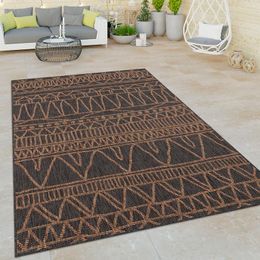 Paco Home Teppich &raquo;Illusion 321&laquo; rechteckig 5 mm H&ouml;he Flachgewebe, modernes Design, In- und Outdoor geeignet, UV-best&auml;ndig beige Polypropylen (PP) B : 120cm 1 