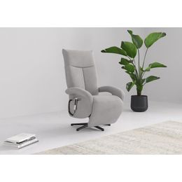 Sit & More sit&more TV-Sessel &raquo;Emely, inkl. Kopfteilverstellung & 360&deg; Drehfunktion&laquo; wahlweise mit 2 Motoren, Akku & Aufstehhilfe silber 90% Polyester, 10% 