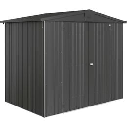 BioHort Ger&auml;tehaus &raquo;Europa Gr. 3, verschiedene Farben&laquo; Qualit&auml;ts-Ger&auml;teschuppen aus Metall grau Stahl Einheitsgr&ouml;&szlig;e