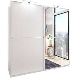 wimex Schwebet&uuml;renschrank &raquo;Baden&laquo; wei&szlig; B/H/T: 135cm x 198cm x 64cm, T&uuml;ren: 2 Stk.