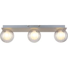 Globo LIGHTING Deckenleuchte &raquo;ANDER&laquo; G9 1 Stk. Deckenlampe/Glaskugeln/Wohnbereich transparent H: 12,5cm, 1 Stk.