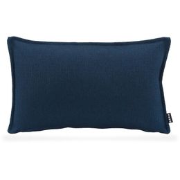HOCK Dekokissen &raquo;Mali&laquo; einfarbig, Kissenh&uuml;lle mit F&uuml;llung, 1 St&uuml;ck blau Polyester B/L: 30cm x 50cm, 1 Stk.