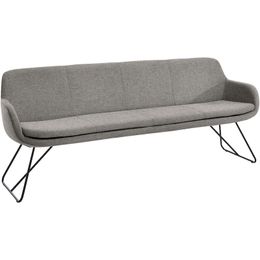 Musterring Essbank &raquo;Tavia&laquo; Schlittengestell in drei Ausf&uuml;hrungen, Breite 180, 200 oder 220 cm grau 100% PES B/H/T: 200cm x 87cm x 66cm, Chenille