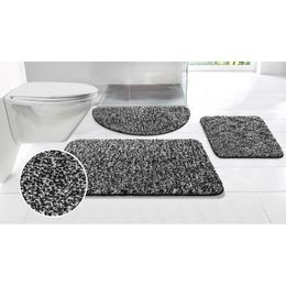 OTTO home Badematte &raquo;Vanessa meliert, Badvorleger, Badezimmer Teppich, Duschvorleger&laquo; H&ouml;he 20 mm rutschhemmend beschichtet strapazierf&auml;hig Badteppich,