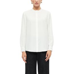 s.Oliver BLACK LABEL Damen s.Oliver BLACK LABEL Langarmbluse mit R&uuml;schenkragen wei&szlig; 42