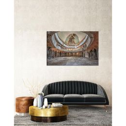 Leinwandbild &raquo;Wandbild LOST PLACE 78x118 cm &ndash; Leinwandbild Keilrahmen Deko modern&laquo; Architektonische Elemente Bauwerk Elemente der Architektur Geb&auml;ude 