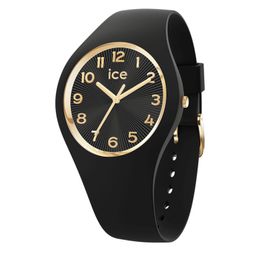 Ice Watch Ice-Watch Damen ice-watch Quarzuhr &raquo;ICE champagne&laquo; Armbanduhr, Damenuhr, Silikonarmband, analog schwarz Einheitsgr&ouml;&szlig;e