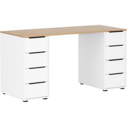 Schildmeyer Schreibtisch &raquo;Elma, Schreibtisch, Made in Germany, B: 140 cm&laquo; Solide Verarbeitung - Dieses Produkt ist in Deutschland gefertigt wei&szlig; B/H/T: 140cm x 
