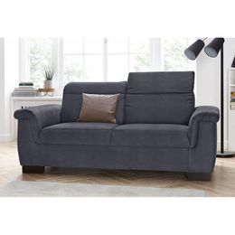 DOMO collection 2-Sitzer &raquo;Sully&laquo; wahlweise mit R&uuml;ckenverstellung grau Kunstleder SOFTLUX ;Luxus-Microfaser ALTARA NUBUCK (100% Polyester);Chenille (