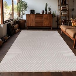 Ayyildiz Teppiche Teppich &raquo;SAHARA 1115 , auch als L&auml;ufer&laquo; rechteckig 12 mm H&ouml;he Pflegeleicht / Strapazierf&auml;hig / Trend Colors/ Wohnzimmer beige Polypropylen B : 120cm 1