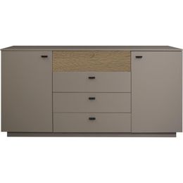 M&auml;usbacher Sideboard B/H/G: 192x92x45, inkl. Beleuchtung beige Holzwerkstoff B/H/T: 192cm x 92cm x 45cm, 1 Winkelschalter,1 Steckdosenkonverter 6W, 4 Stk., 2 Stk