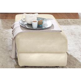 Calia italia Hocker &raquo;Gaia, in edlem Design und mit erstklassigem Sitzkomfort&laquo; aus pflegeleichtem Luxus-Microfaser Ginevra Hydro Care beige Luxus-