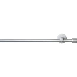 Garesa Gardinenstange &raquo;SEFRA&laquo; &Oslash; 16 mm 2 l&auml;ufig-l&auml;ufig Wunschma&szlig;l&auml;nge Vorhanggarnitur,Innenlaufgarnitur, verl&auml;ngerbar, Endknopf Kappe silber Aluminium 