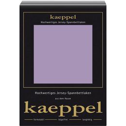 Kaeppel Spannbettlaken &raquo;Single Jersey Mako Cotton&laquo; Bettlaken aus 100% Baumwolle lila Jersey, Obermaterial: 100% Baumwolle B/L: 200cm, 1 Stk., Jersey, 180-