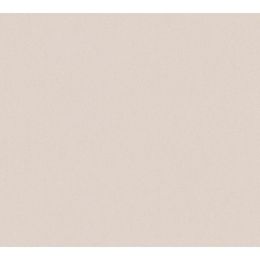 ARCHITECTS PAPER Vliestapete &raquo;Floral Impression&laquo; einfarbig uni unifarben glatt Tapete Uni einfarbig Tapeten Wohnzimmer Schlafzimmer K&uuml;che Flur Design beige Vlies B/L: 