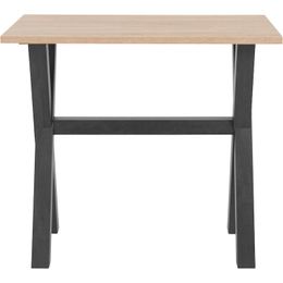 M&auml;usbacher Bartisch Gestell in X-Form (Breite 120, 140 oder 160 cm) schwarz B/H/T: 120cm x 105cm x 70cm, 120cm