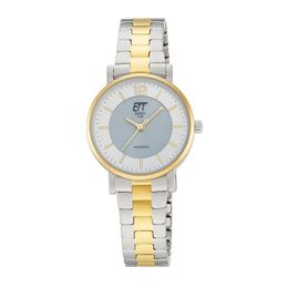 ETT Damen ETT Solaruhr Armbanduhr, Damenuhr, Partneruhr, Edelstahlarmband Einheitsgr&ouml;&szlig;e