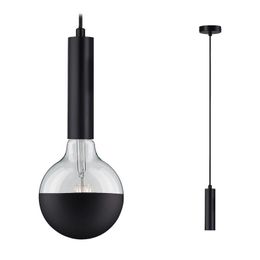 Paulmann Pendelleuchte &raquo;Neordic Kine max. 1x60W 230V Metall&laquo; E27 1 Stk. E27 schwarz 1, &Oslash; 10cm, 1 Stk.