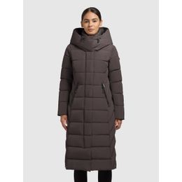 Khujo Damen Steppmantel "TAMKE", braun, Gr. L, unifarben, Steppware, Obermaterial: 100% Polyester. Futter: 100% Nylon. Wattierung: 100% Polyester,