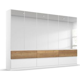 Rauch Dreht&uuml;renschrank &raquo;Winnipeg&laquo; grifflose Front, Schubk&auml;sten m. Griffmulde, auch mit Beleuchtung wei&szlig; Holzwerkstoff alpinwei&szlig;, B/H/T: 271cm x 210cm 