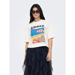 Only Damen Only T-Shirt &raquo;ONLVEGA NEW S/S VIBE TOP BOX JRS&laquo; Baumwolle, regular fit, Rundhals XL