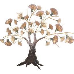 HOFMANN LIVING AND MORE Wanddekoobjekt &raquo;Wanddekoration&laquo; Baum aus Metall braun Metall B/H/T: 107cm x 87cm x 6cm
