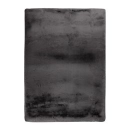 Kayoom Teppich &raquo;Subb 925&laquo; rechteckig 48 mm H&ouml;he Hochflor, Kanninchen Fell Haptik, alle R&auml;ume, leichter Glanz grau Polyester B : 120cm 1 Stk., 48mm, L: 170cm