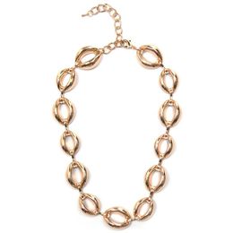 Firetti Damen Collier &raquo;Halsschmuck Gliederkette&laquo; gold Metall, L: 48 B: 18mm