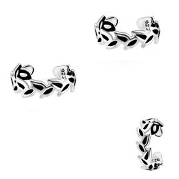 Firetti Damen Paar Ohrklemmen &raquo;Schmuck Geschenk Silber 925 Ohrschmuck Ear Cuff&laquo; Made in Germany schwarz 10mm, Silber 925 (Sterlingsilber)