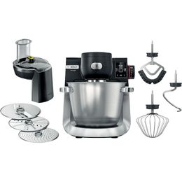 Bosch K&uuml;chenmaschine &raquo;Serie 6 MUMS6ZS13D, Automatikprogramme, integr.1g Waage, schwarz&laquo; Knethaken/R&uuml;hr-/Silikonbesen schwarz Einheitsgr&ouml;&szlig;e 