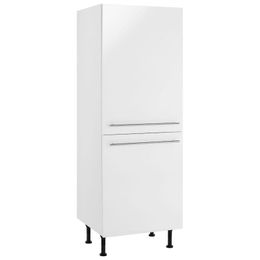 Optifit Hochschrank &raquo;Bern&laquo; 60 cm breit, 176 cm hoch, mit h&ouml;henverstellbaren Stellf&uuml;&szlig;en wei&szlig; wei&szlig;, B/H/T: 60cm x 176,6cm x 58,4cm, T&uuml;ren: 2 Stk.