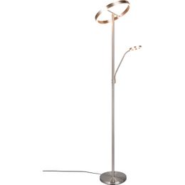 Trio Leuchten LED Stehlampe &raquo;WILLIS, Stehleuchte mit Lesearm, Touch Dimmer, CCT 2700-3200-4000K&laquo; LED-Board 1 Stk. Farbwechsler H&ouml;he 180cm, Fluterkopf 