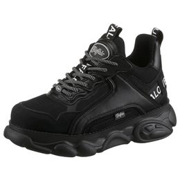 Buffalo Herren Plateausneaker "CLD CHAI", Gr. 45, schwarz, Lederimitat, Nubuklederimitat, Textil, Schuhe, Chunky Sneaker, Halbschuh, Schn&uuml;rschuh mit