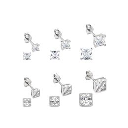 Bruno Banani Damen Ohrstecker-Set &raquo;Mulitpack Schmuck Geschenk Silber 925 Ohrschmuckset&laquo; mit Zirkonia (synth.) bunt Silber 925 (Sterlingsilber)