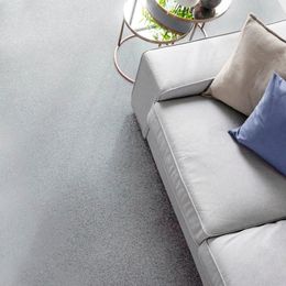 ANDIAMO Teppichboden &raquo;Kira, Velours, Gesamth&ouml;he 8 mm, Luxusklasse LC1&laquo; rechteckig Uni Farben, Breite 400 cm, strapazierf&auml;hig, pflegeleicht, Wohnzimmer grau 